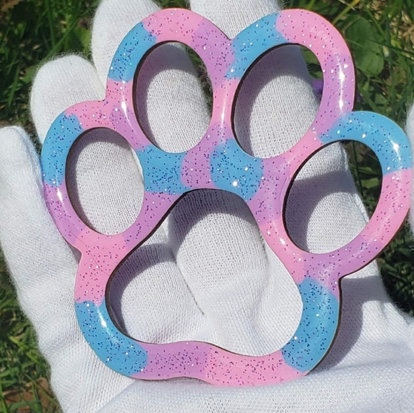 Handmade by me | Accents | Handmade Pastels Paw Print Decor | Poshmark